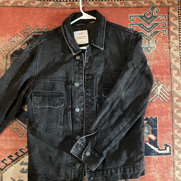 Pull&Bear | Jackets & Coats | Pull Bear Black Denim Jacket | Poshmark